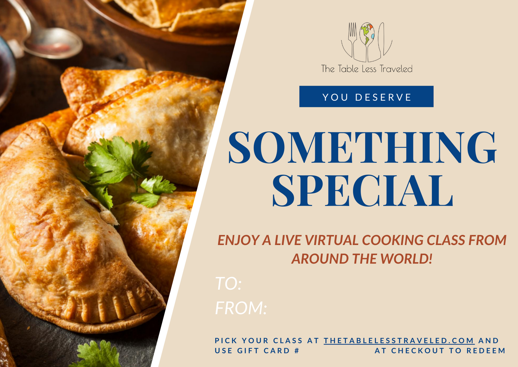 Virtual Cooking Class Gift Cards