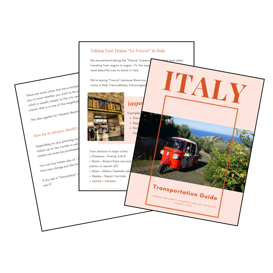 Italy Transportation Guide