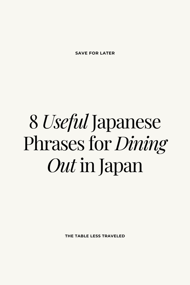 8 Useful Japanese Phrases for Dining Out in Japan