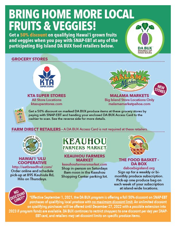 For Advocates — DA BUX Double Up Food Bucks