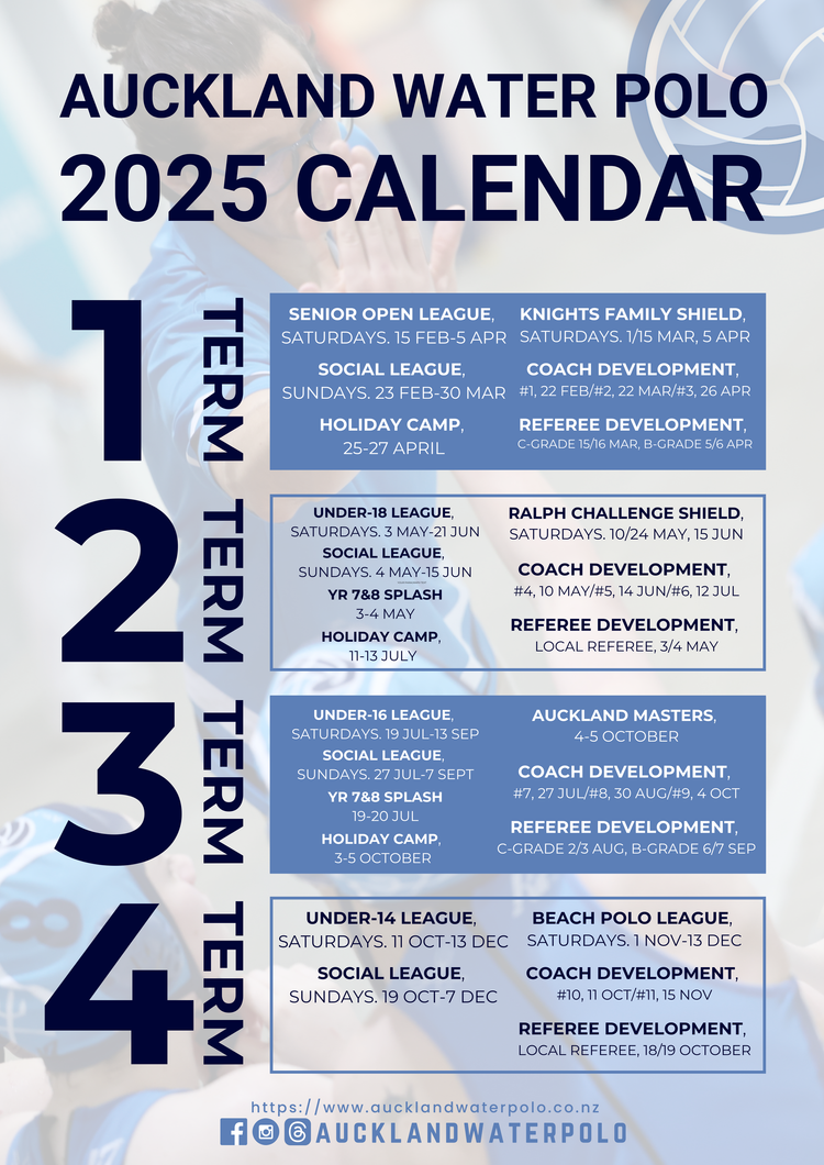 Calendar — Auckland Water Polo