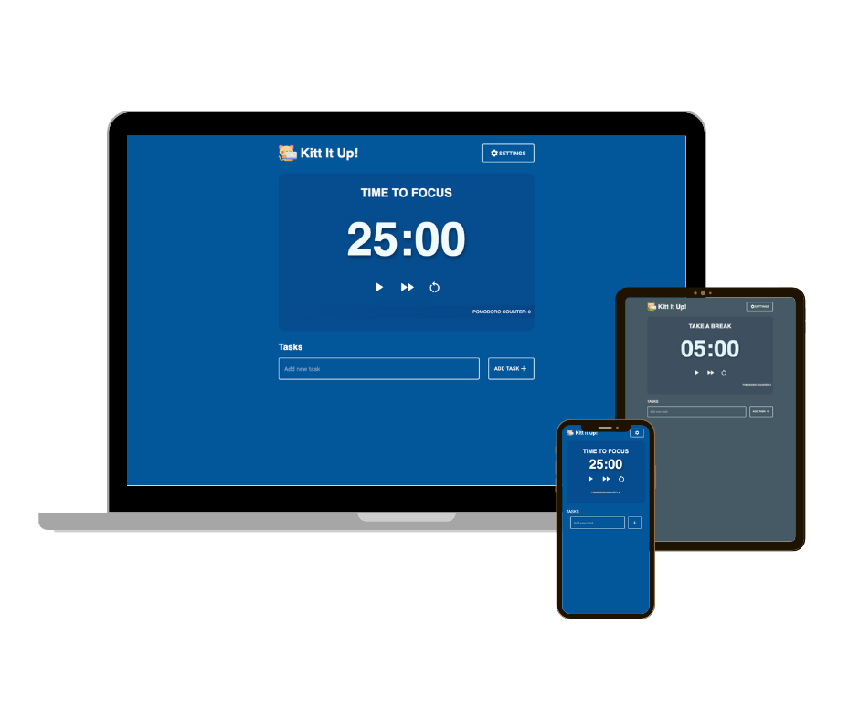 Pomokitty - A Pomodoro Timer with a Cute Kitty Theme - Esther Phang