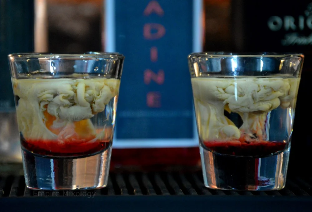Brain Hemorrhage Shot Recipe: A Creepy and Sweet Party Favorite ...