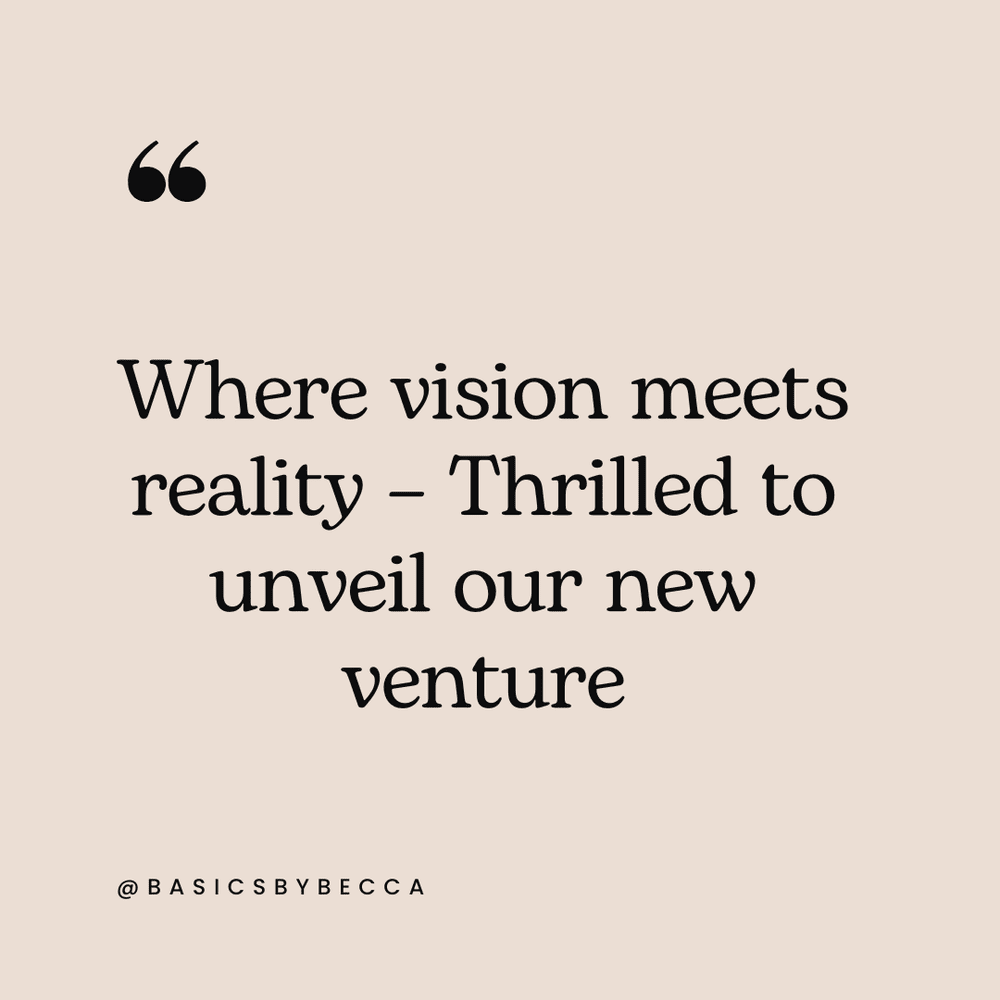 100 Unique Captions for Launching a New Business — Basics by Becca