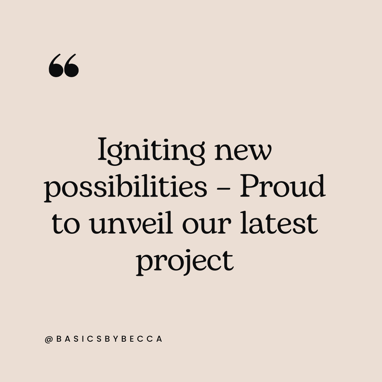 100 Unique Captions for Launching a New Business — Basics by Becca