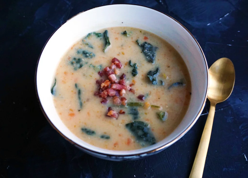 White Bean, Kale, and Pancetta Soup - Dish It Girl Recipe Box