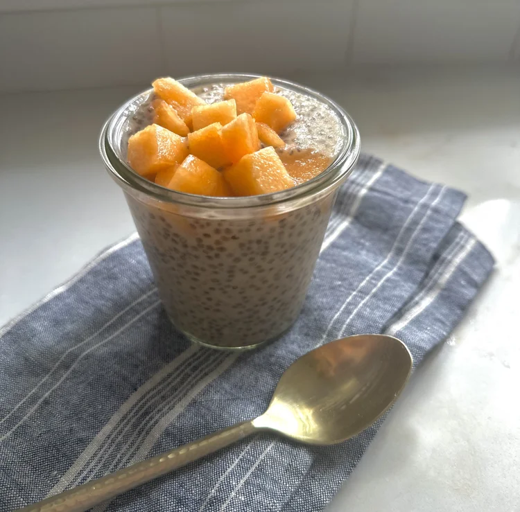Canteloupe Chia Seed Pudding - Dish It Girl Recipe Box