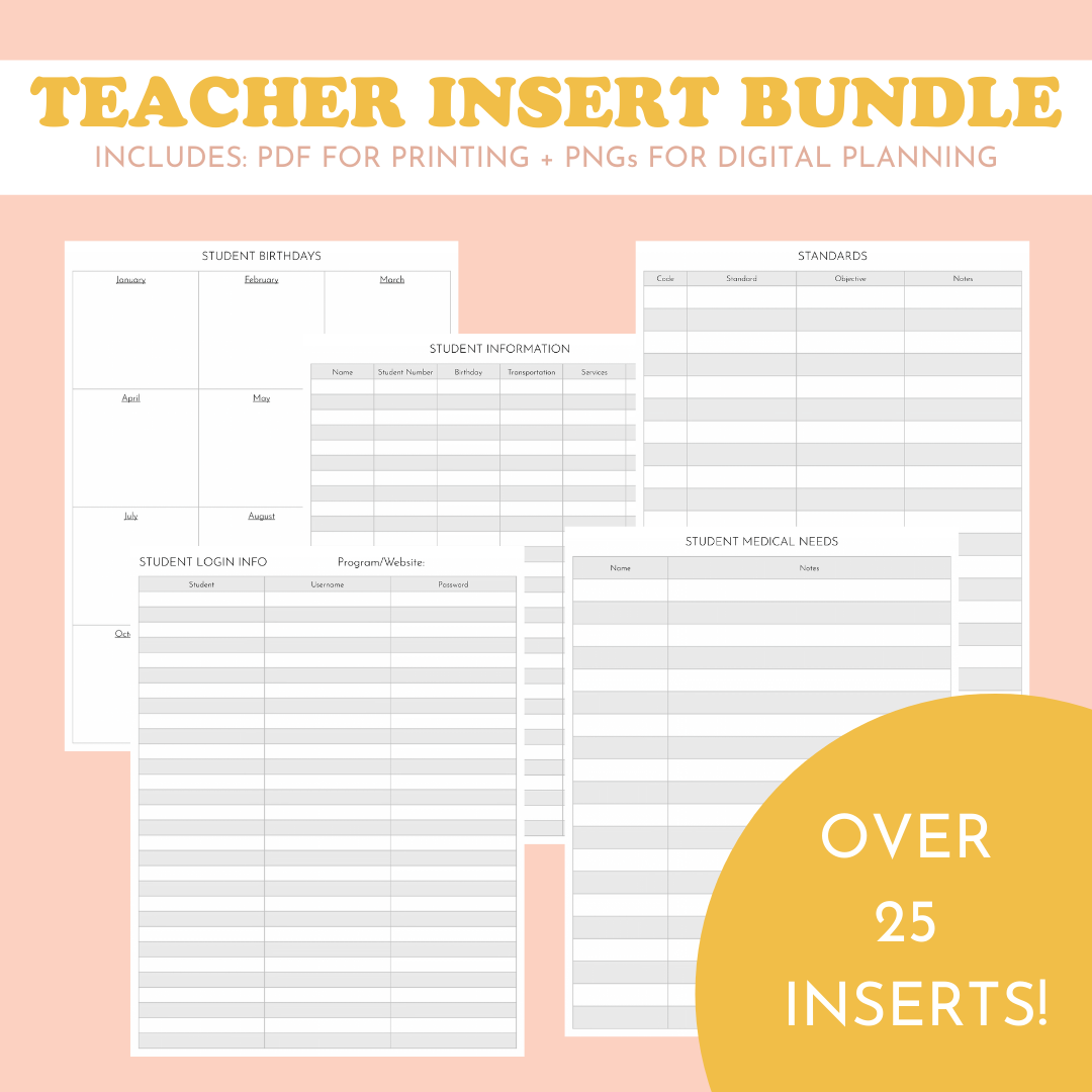 Digital Teacher Planner — Hustle Sanely® by Jess Massey
