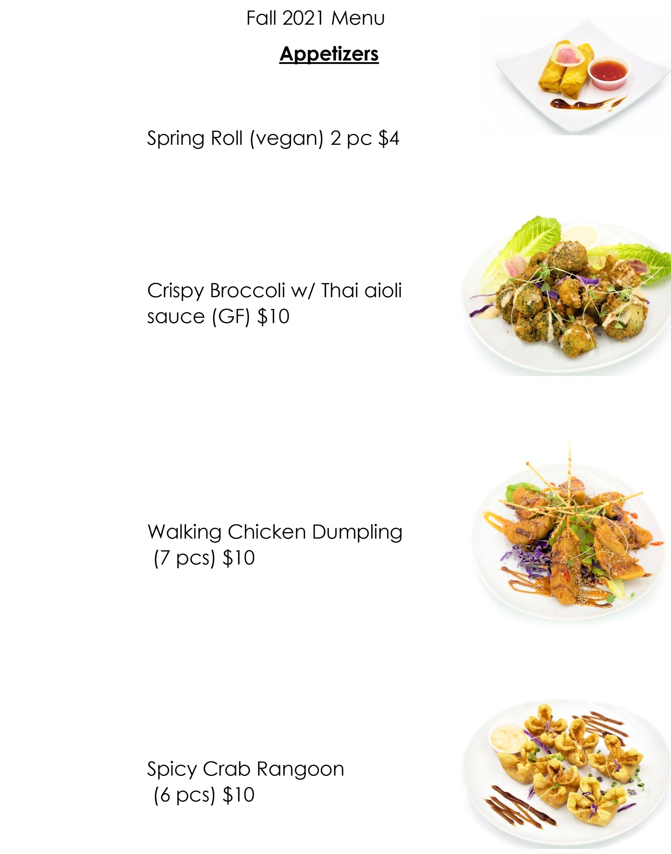 Menu — Bangkok 96 Street Food