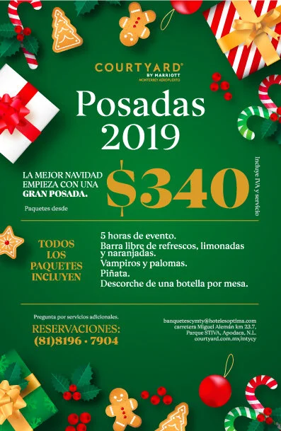 Las mejores posadas se celebran en Courtyard Monterrey Aeropuerto ...