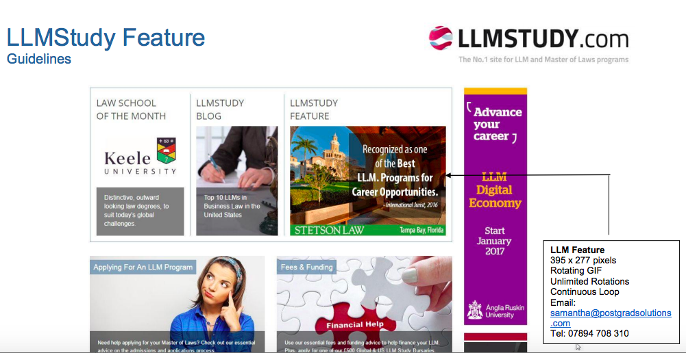 Copy spec — Postgrad Solutions