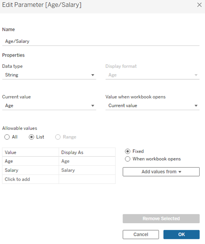 Tableau Tutorials: How to Create a Parameterized Table — Advancing Analytics