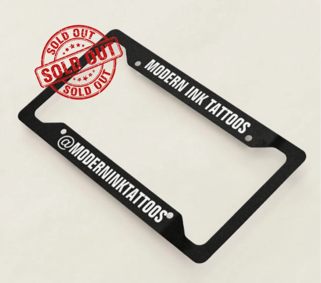 Modern Ink Tattoos License Plate Cover — Modern Ink Tattoos