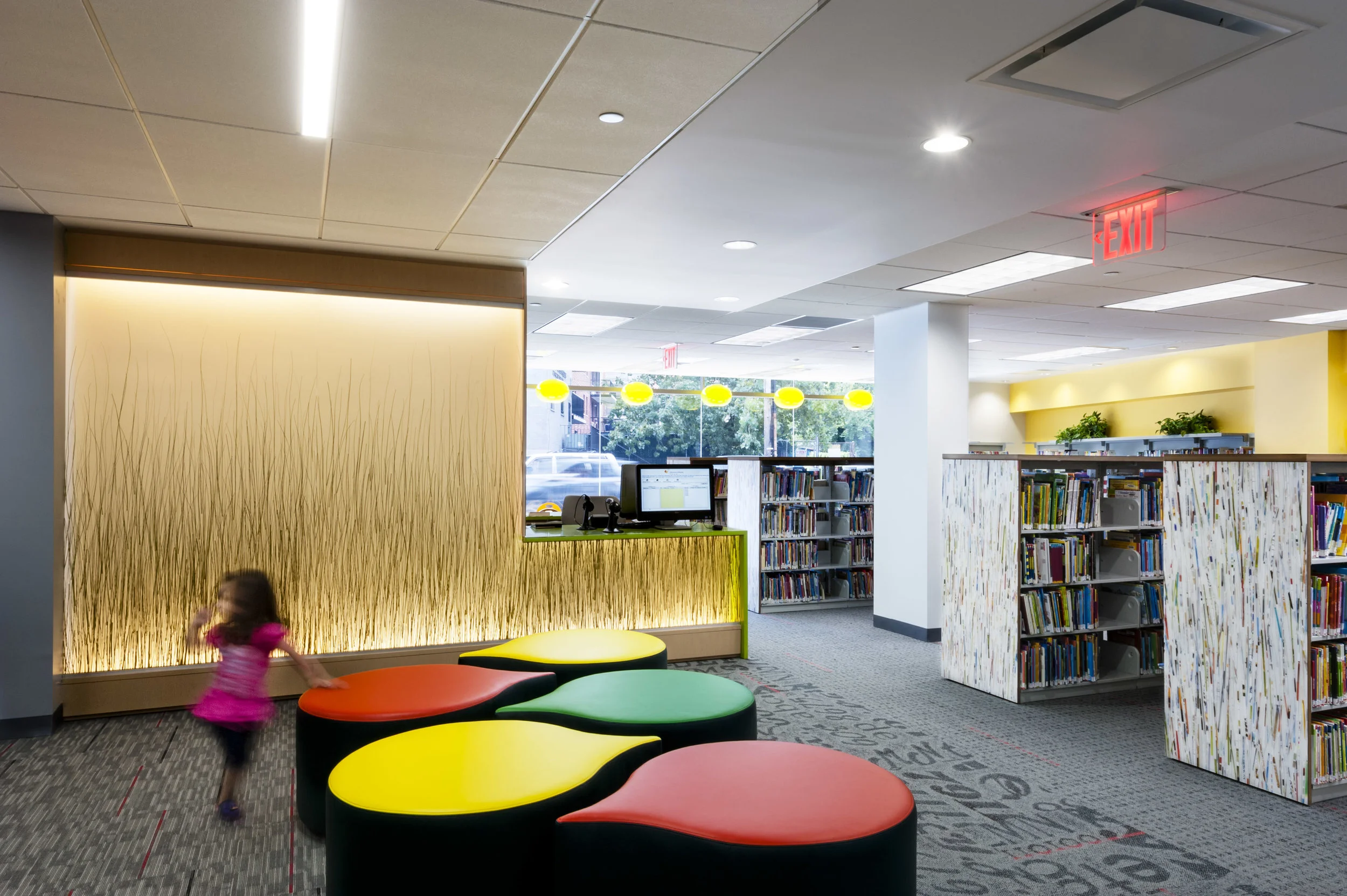 Library Interior Design Planning