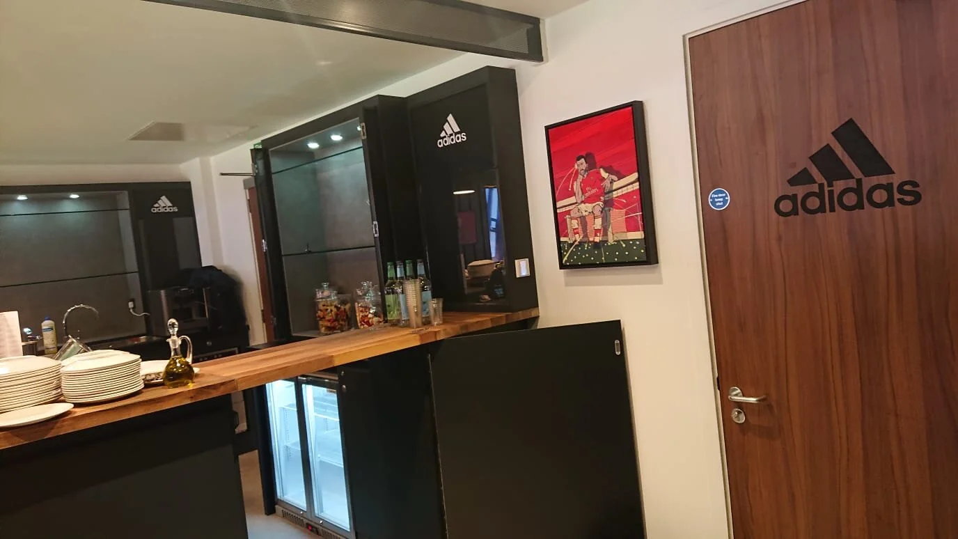 ADIDAS x ARSENAL CORPORATE BOX — PEAR DESIGN STUDIO LTD.