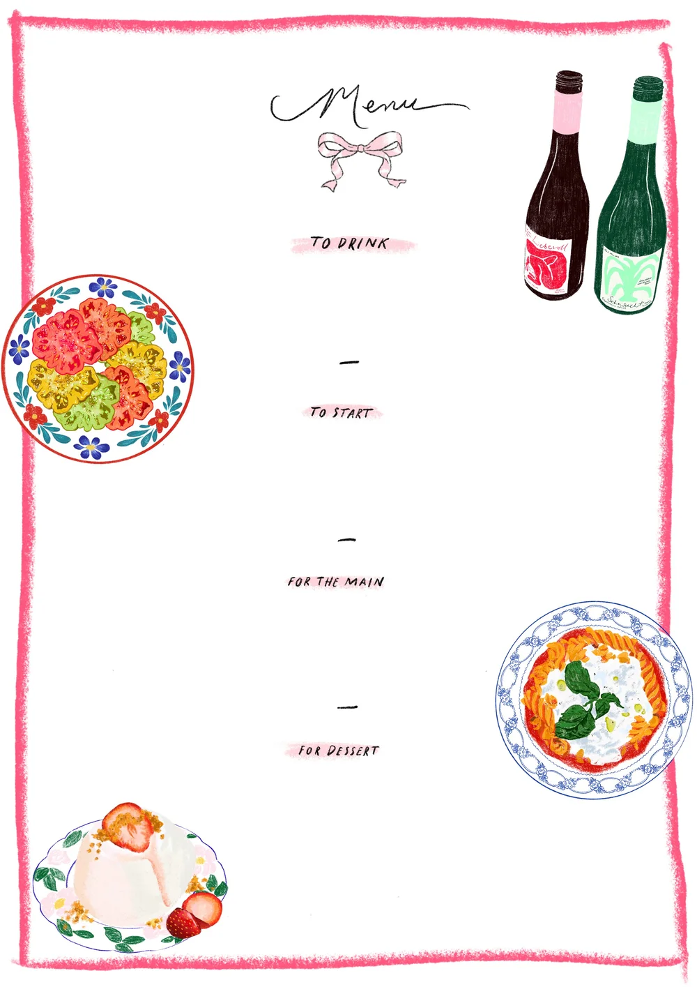 Blank Restaurant Menu Templates Free Blank Menu Template PowerPoint