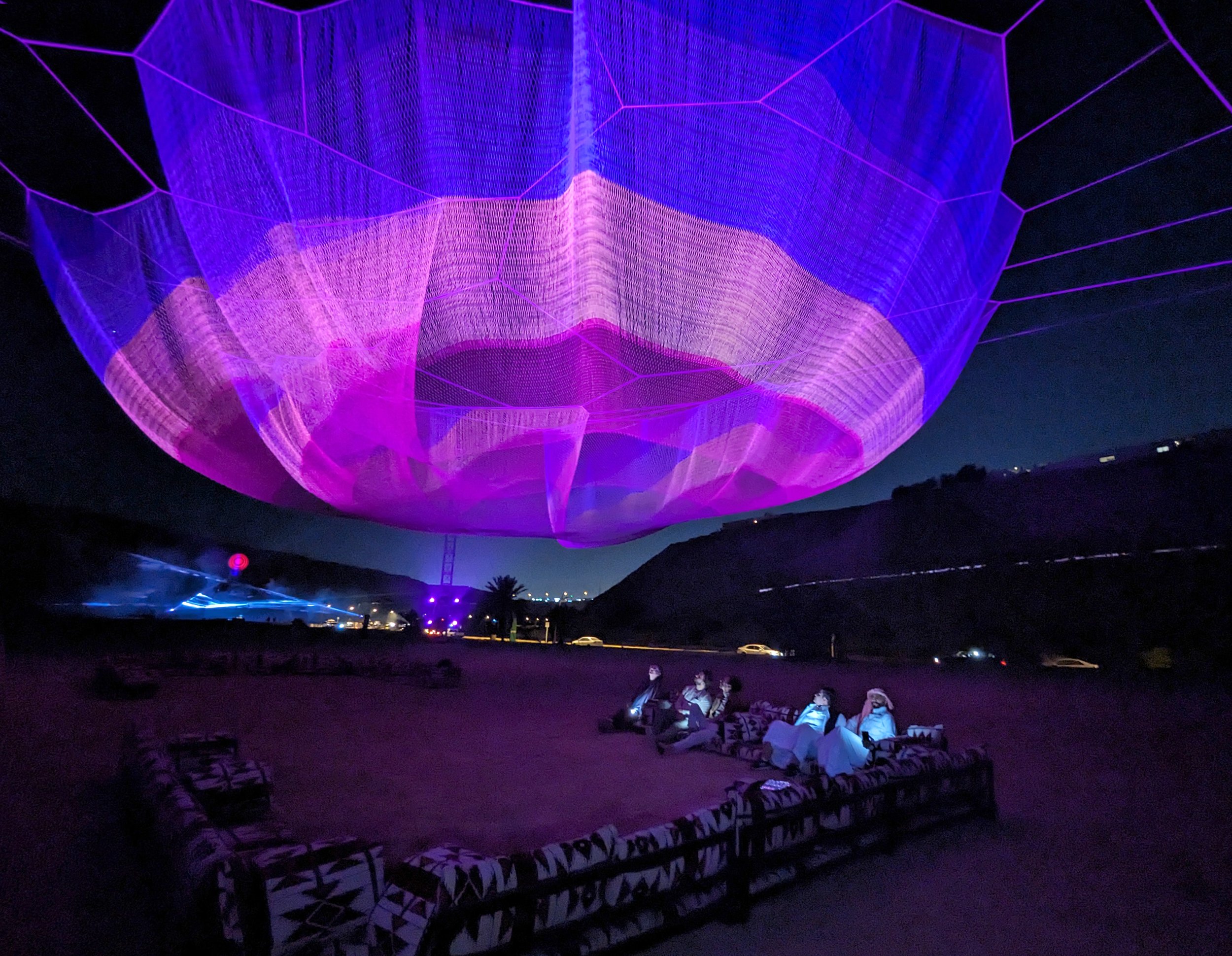 Earthtime 1.26 Wadi Namar, Saudi Arabia, 2023 — Janet Echelman
