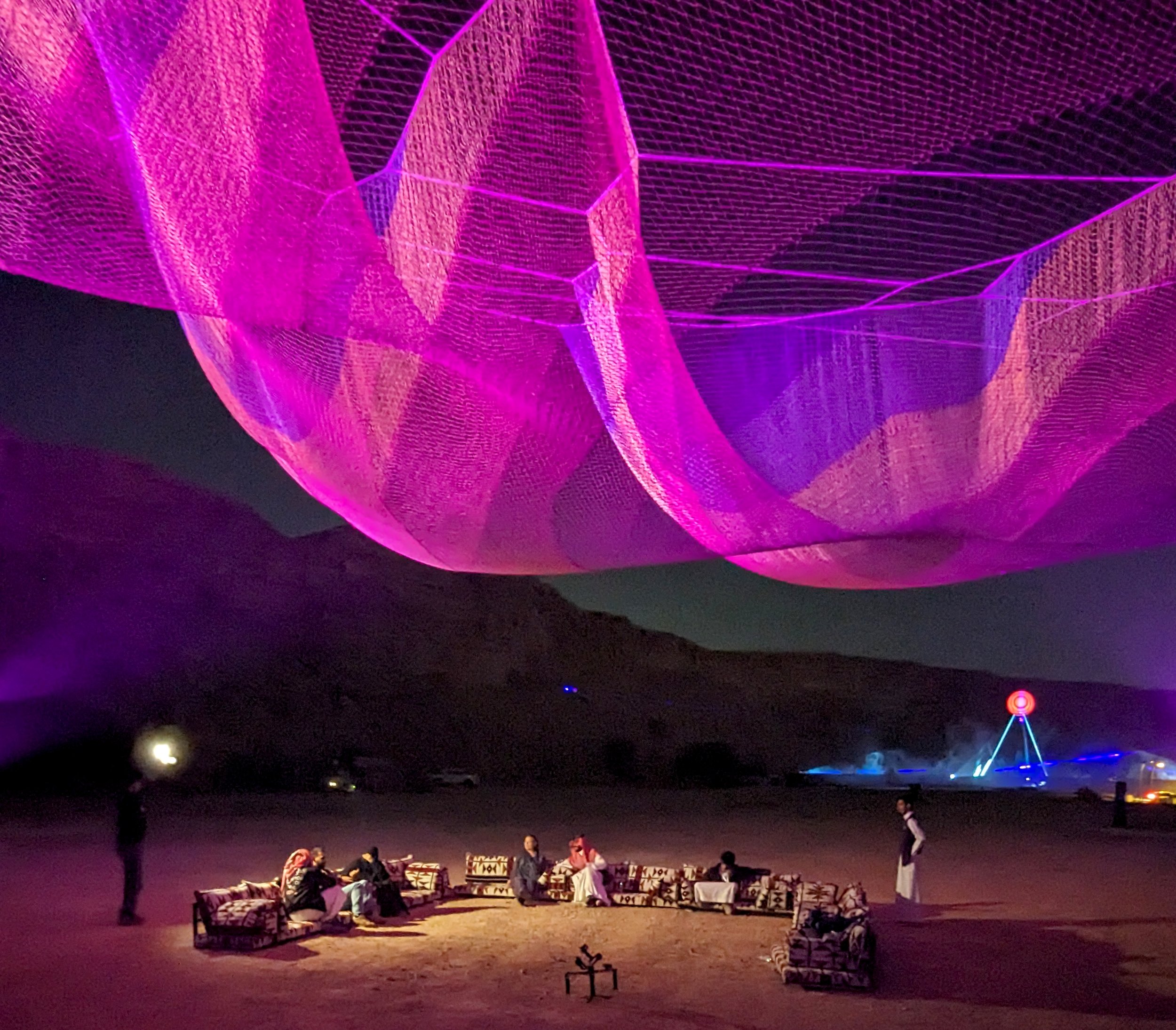 Earthtime 1.26 Wadi Namar, Saudi Arabia, 2023 — Janet Echelman