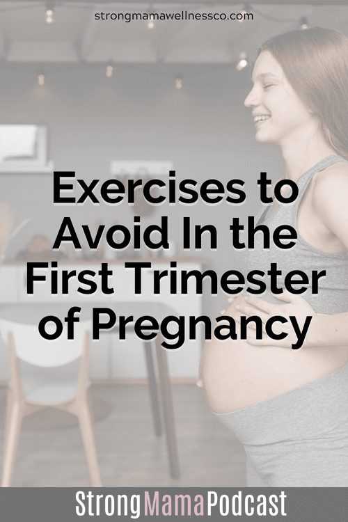 First Trimester Exercise Tips and Modifications — Strong Mama Wellness