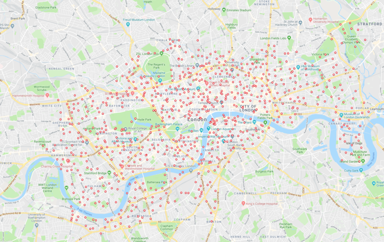 London Santander Cycles — Tunnel Time