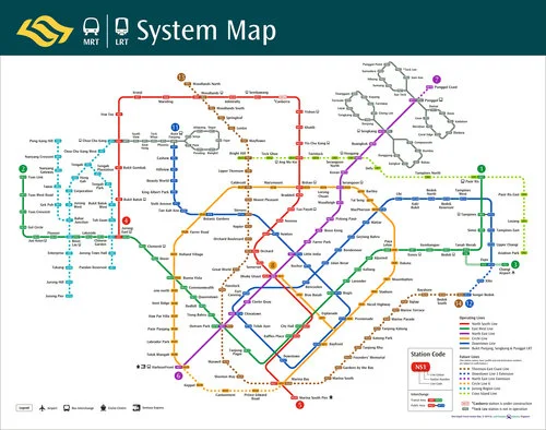 Singapore Public Transportation Fares & System Information — Tunnel Time