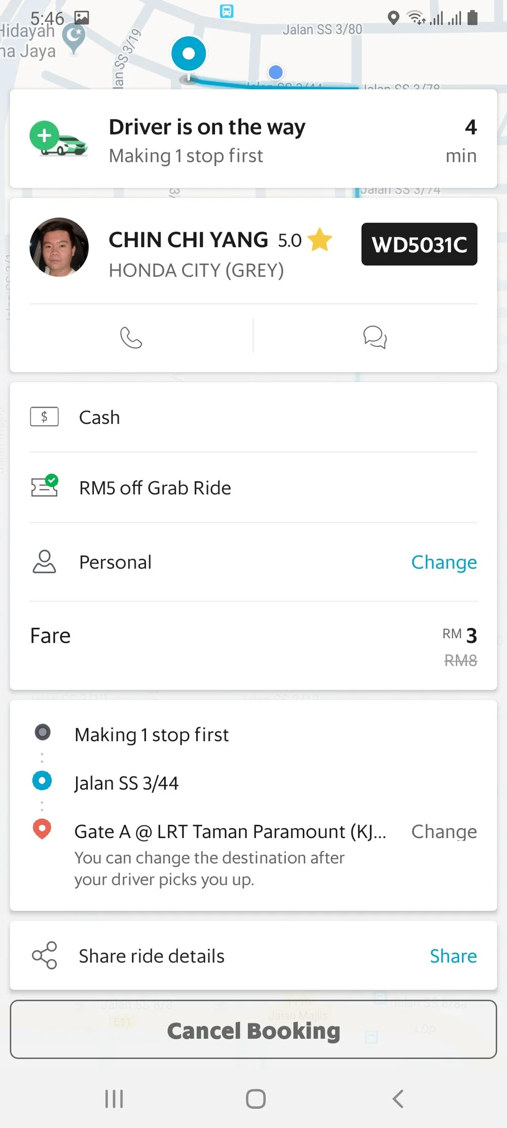 Kuala Lumpur Grab — Tunnel Time