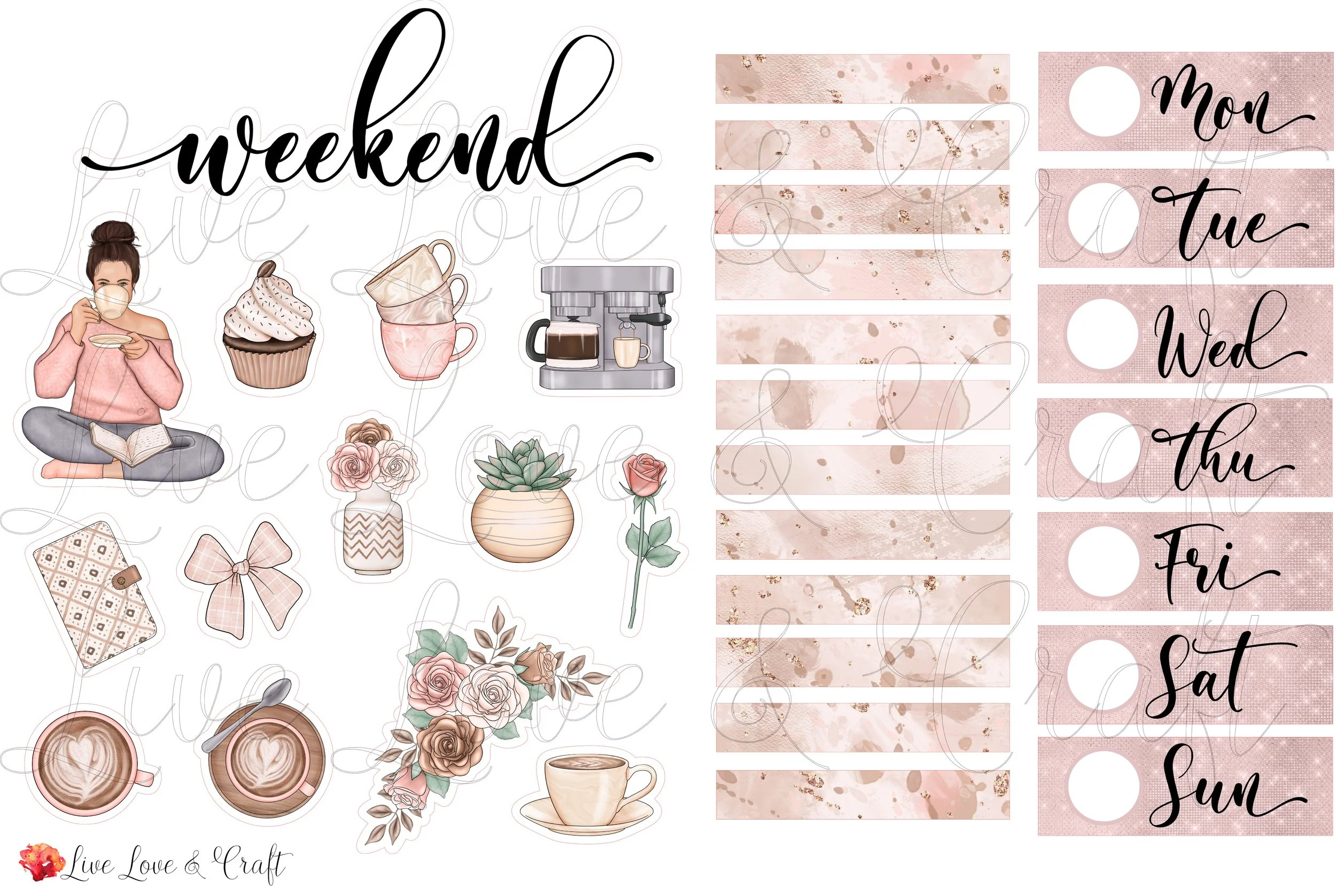 Vertical Weekly Kit - It's Always Coffee Time! — Live Love & Craft ...