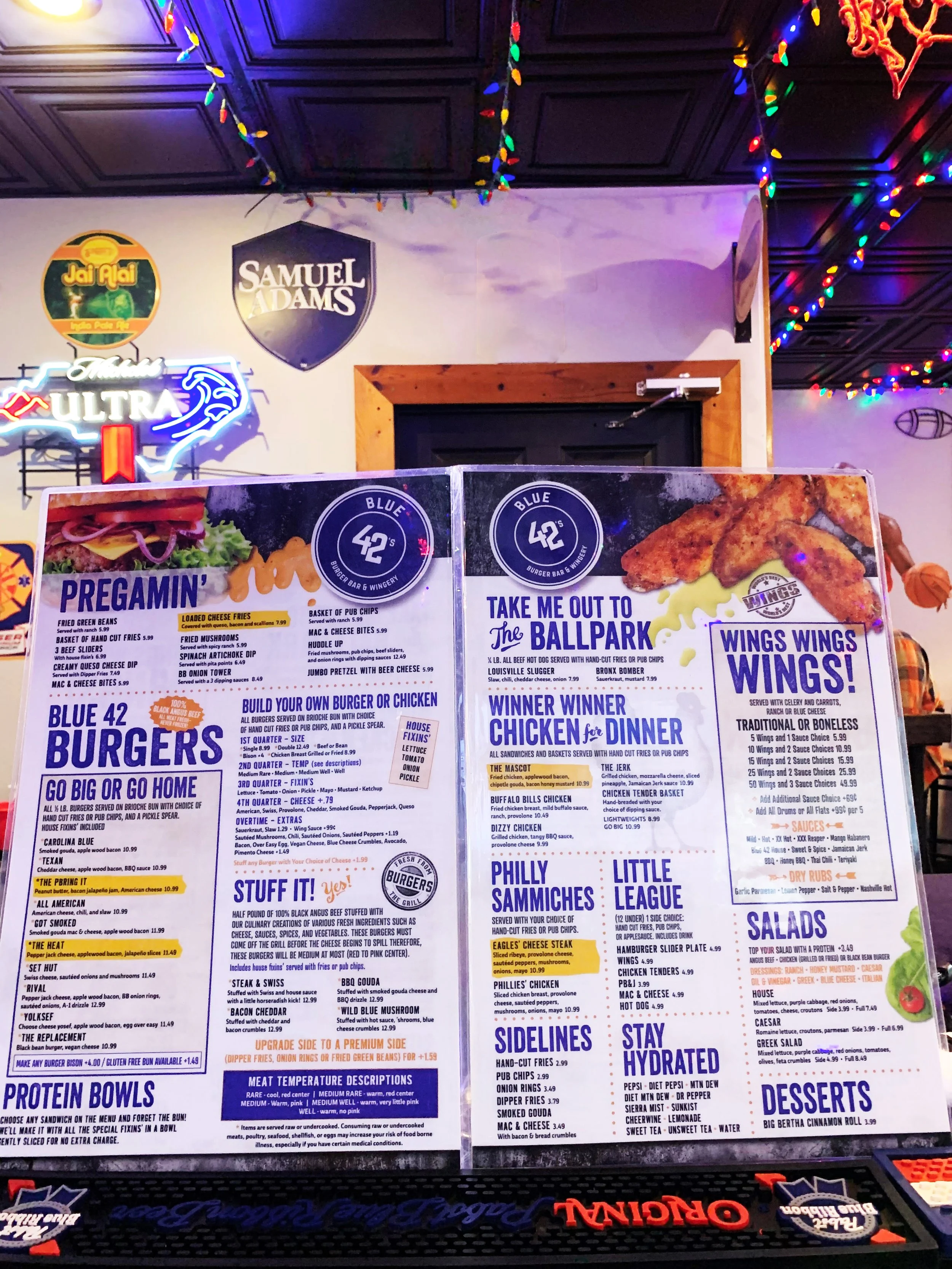 Menus — Table Rock Printers