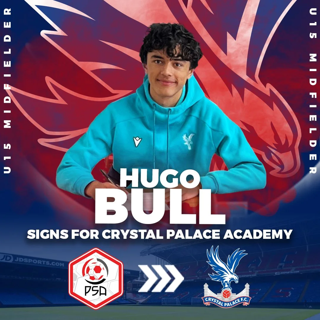 U15 Hugo Bull Signs for Crystal Palace — PSA - Pro Sports Academy