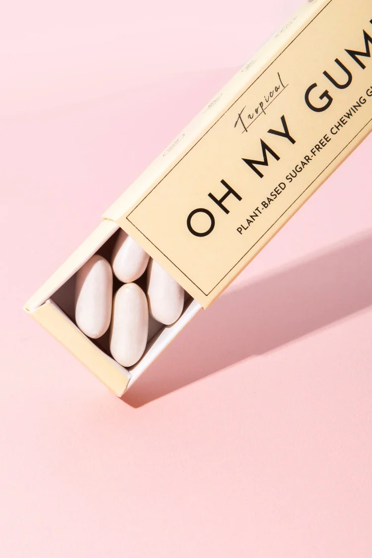 NATURAL MINT & CINNAMON CHEWING GUM - SUGAR-FREE — OH MY GUM!