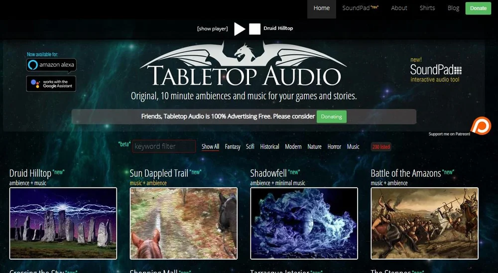5 Amazing Free Ambiance Tools for Dungeons & Dragons | DickWizardry