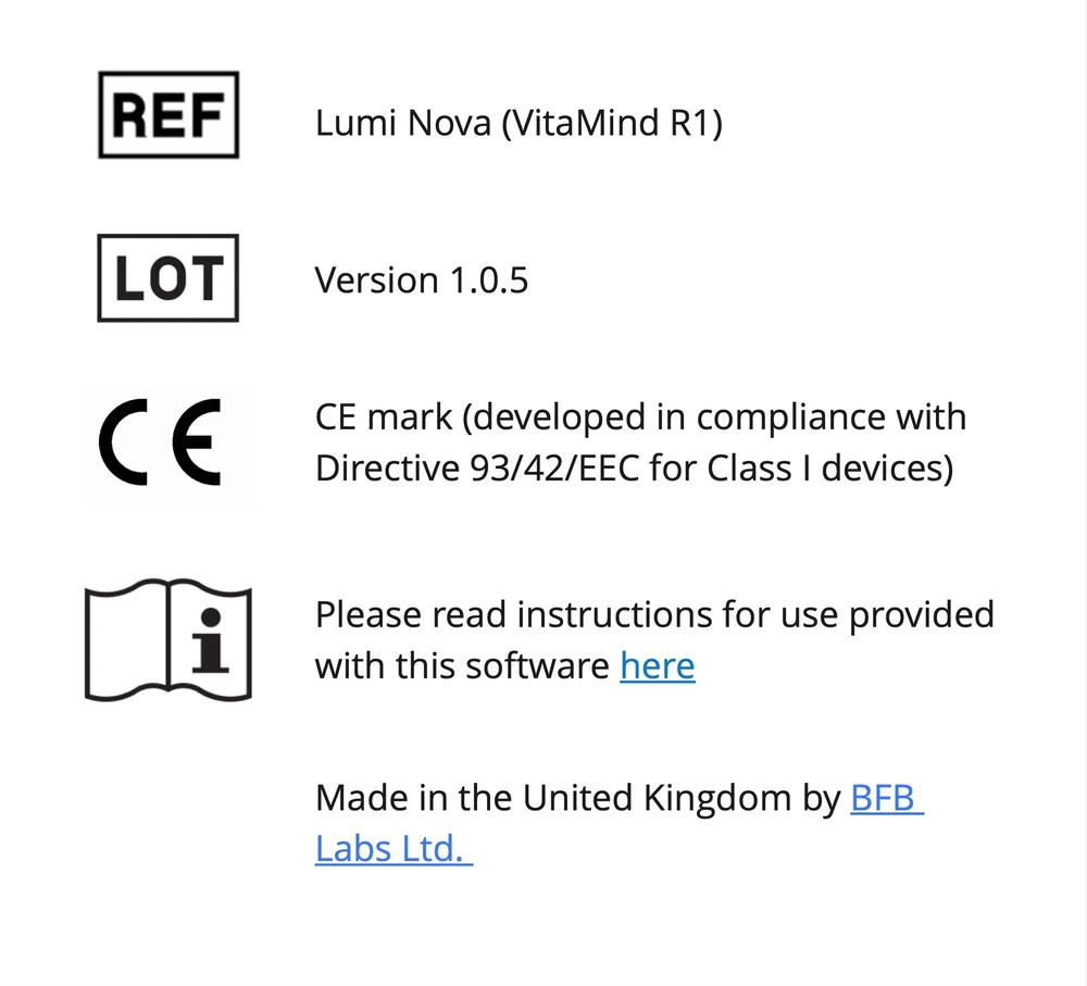 Lumi Nova - Instructions For Use — BFB Labs