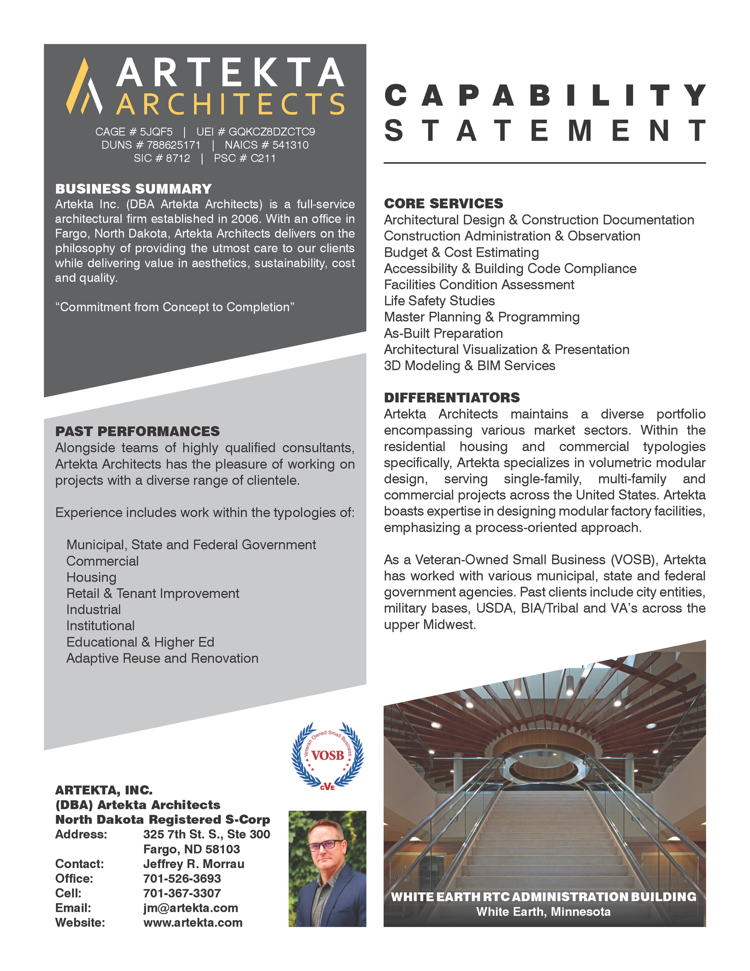 Capability Statement — Artekta Architects