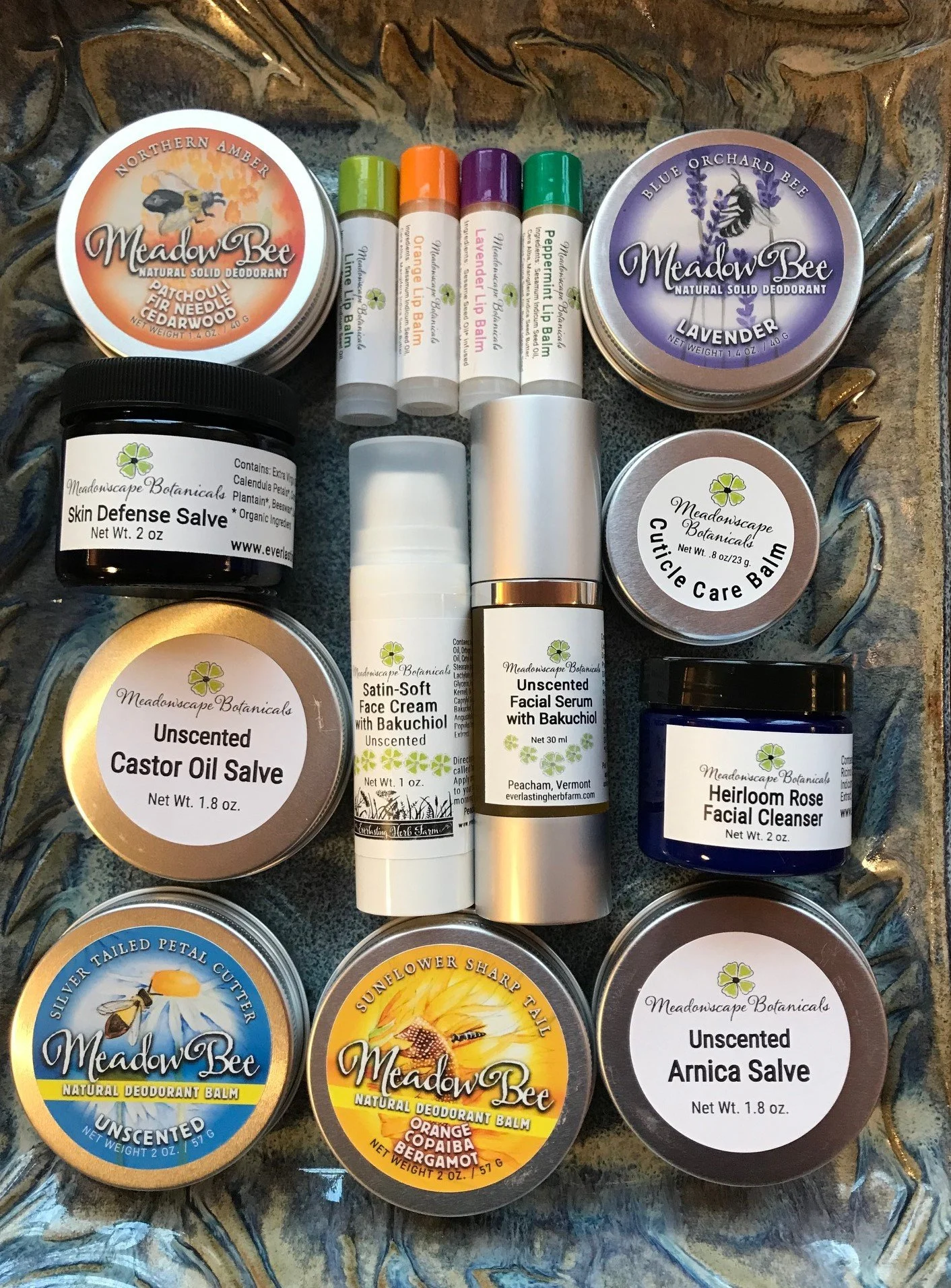 Meadow Bee natural skin care made at Everlasting Herb Farm in VT
