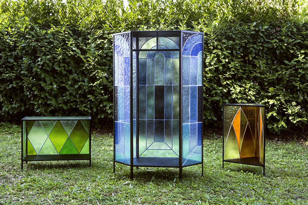 Cathedral Glass Cabinets — antonio aricò