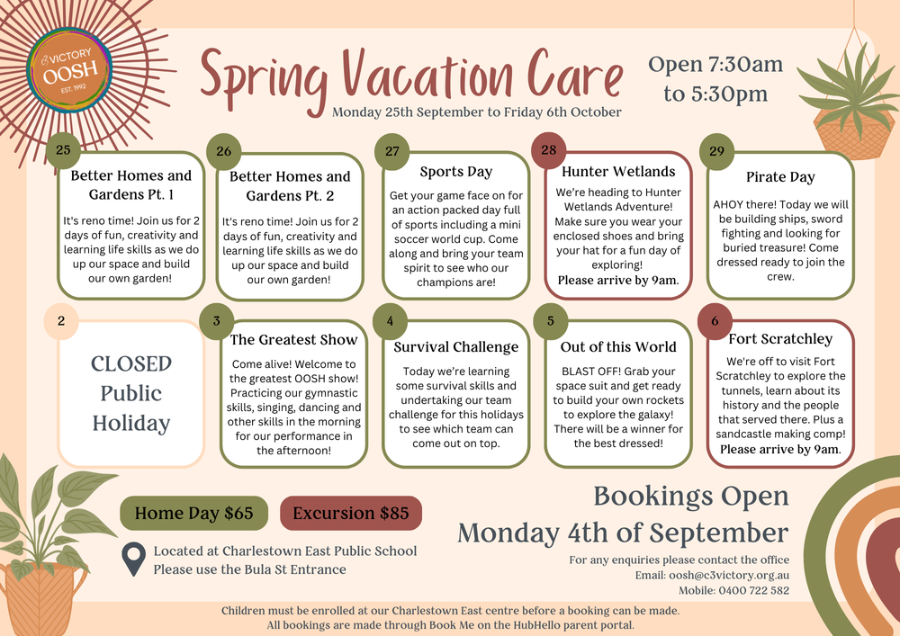 Vacation Care — Victory OOSH