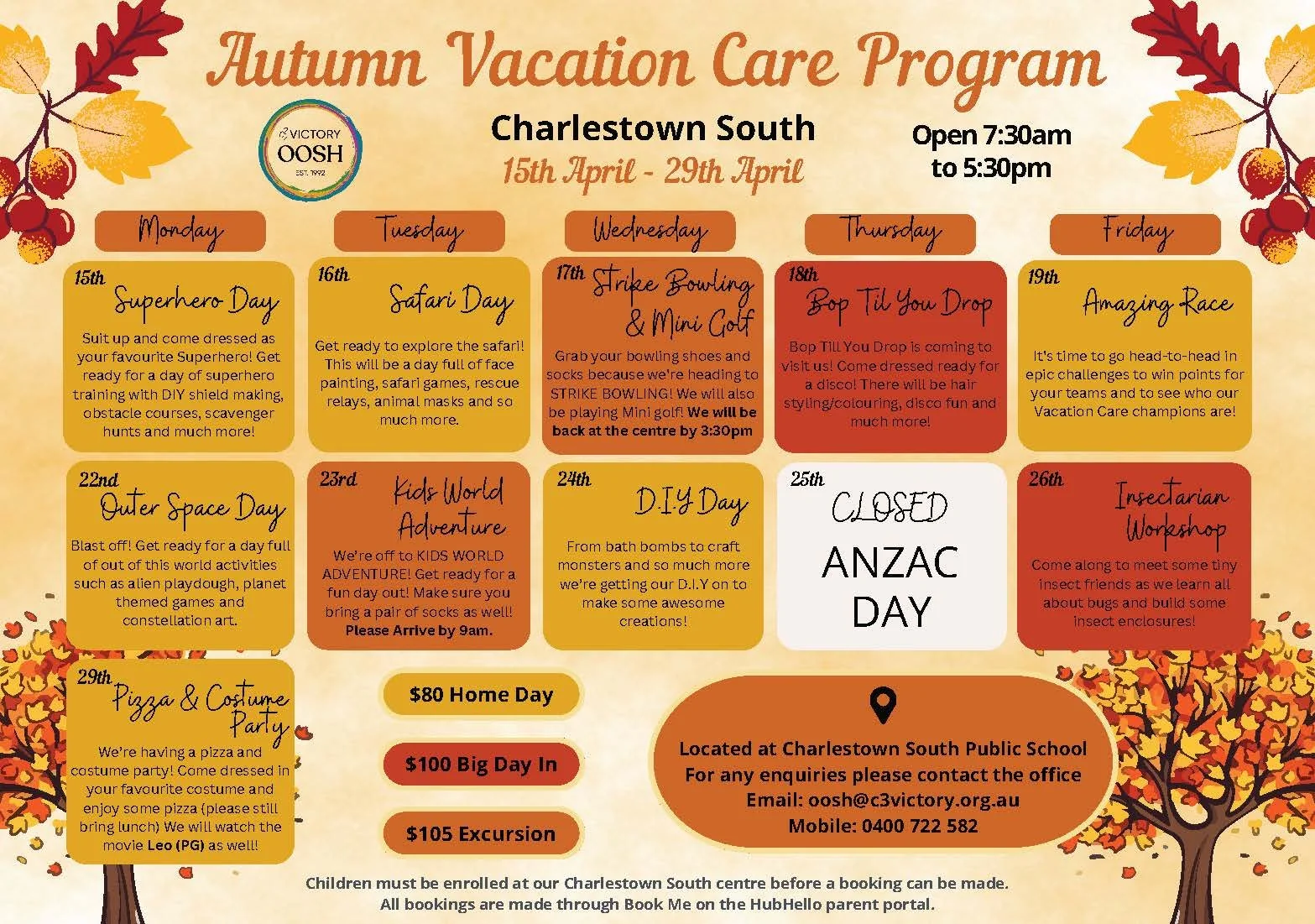 Vacation Care — Victory OOSH