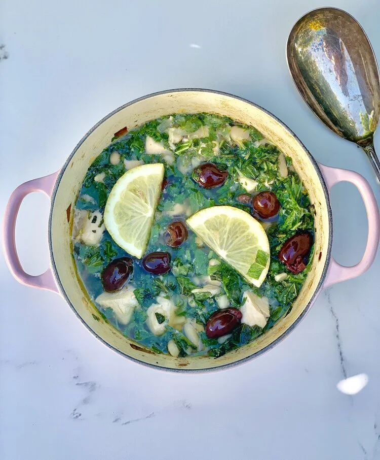 Slow Cooked Spring Chicken Stew with Kalamata Olives and Cannelinni ...