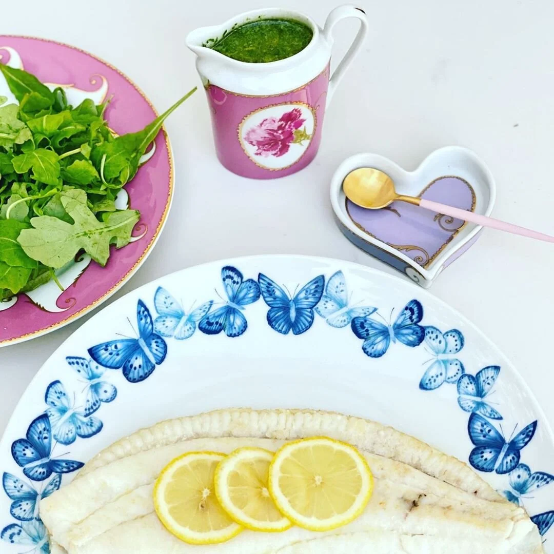 Brill with Parsley & Tarragon Sauce - Pippa Campbell Health