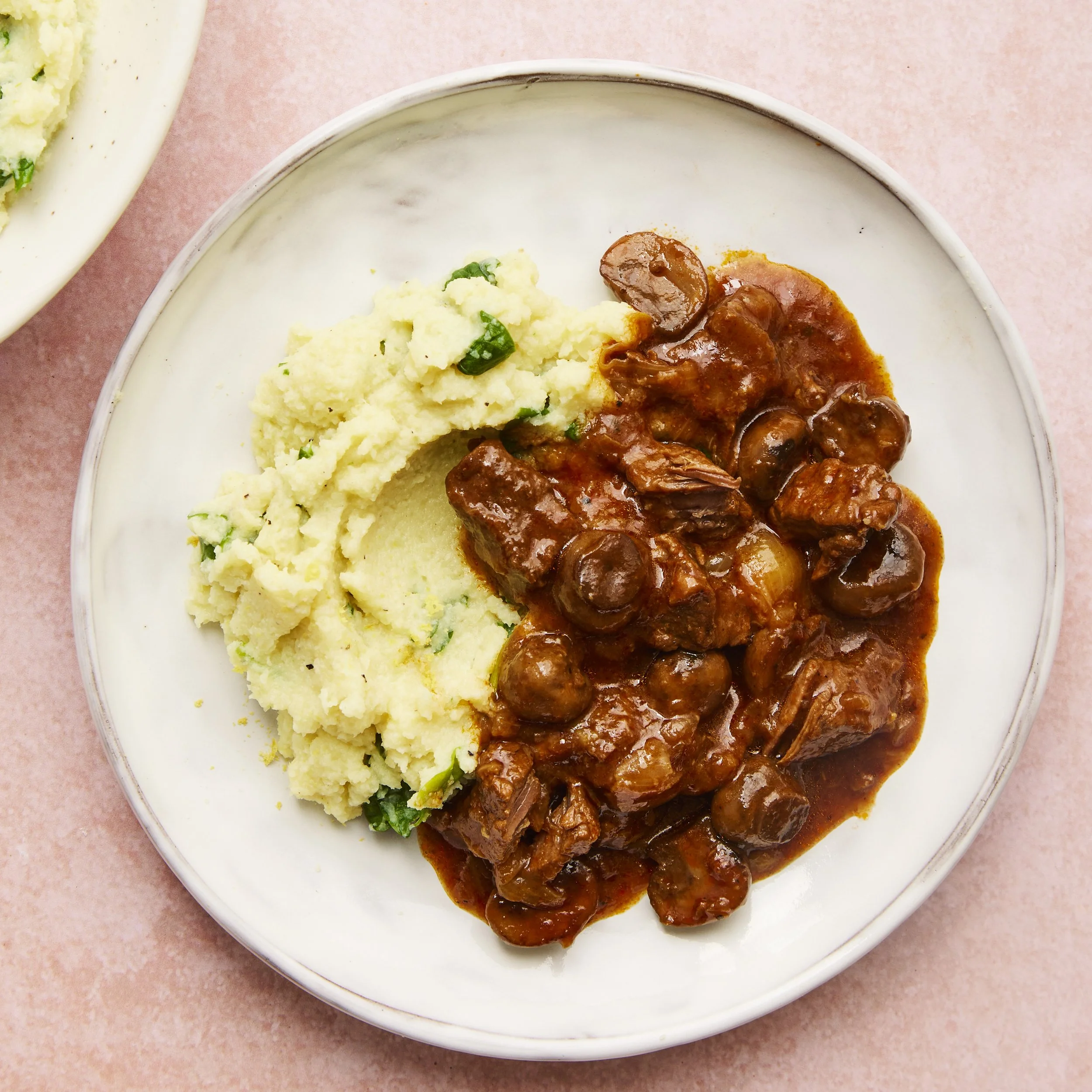 Beef and Mushroom Stew with ‘Cheesy’ Cauliflower Mash - Pippa Campbell ...