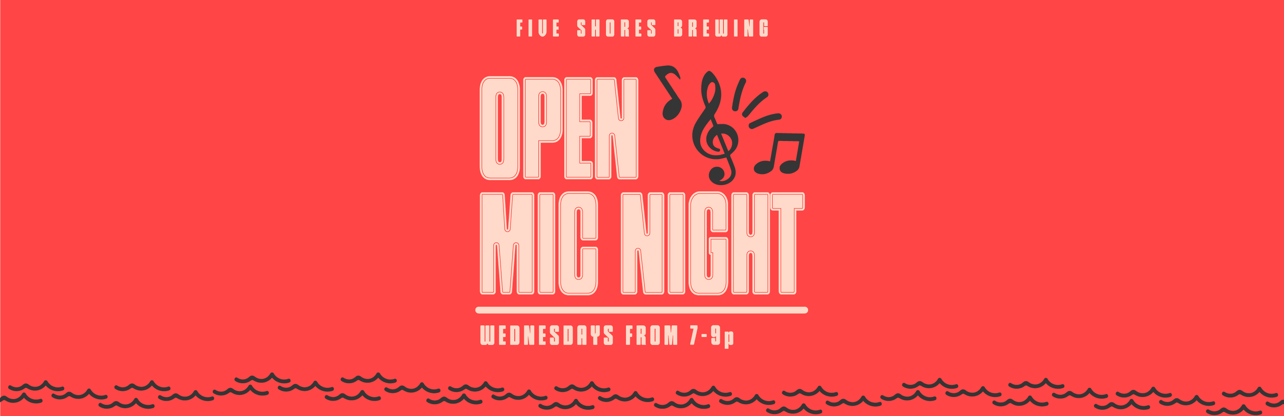 Open Mic Night Five Shores Brewing