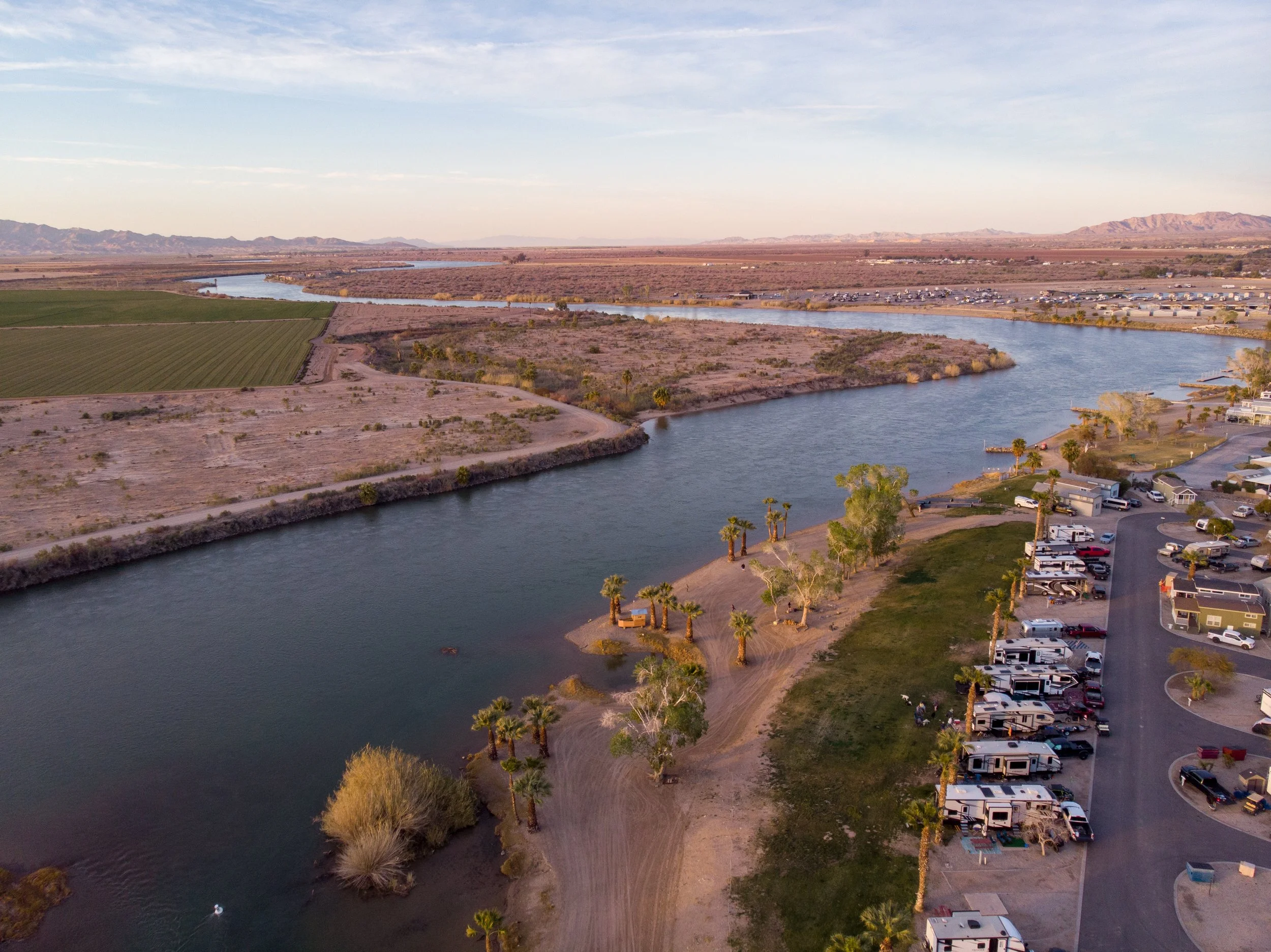 Aerial Photos — Arizona Oasis RV Resort | Colorado River RV Park Blythe, CA
