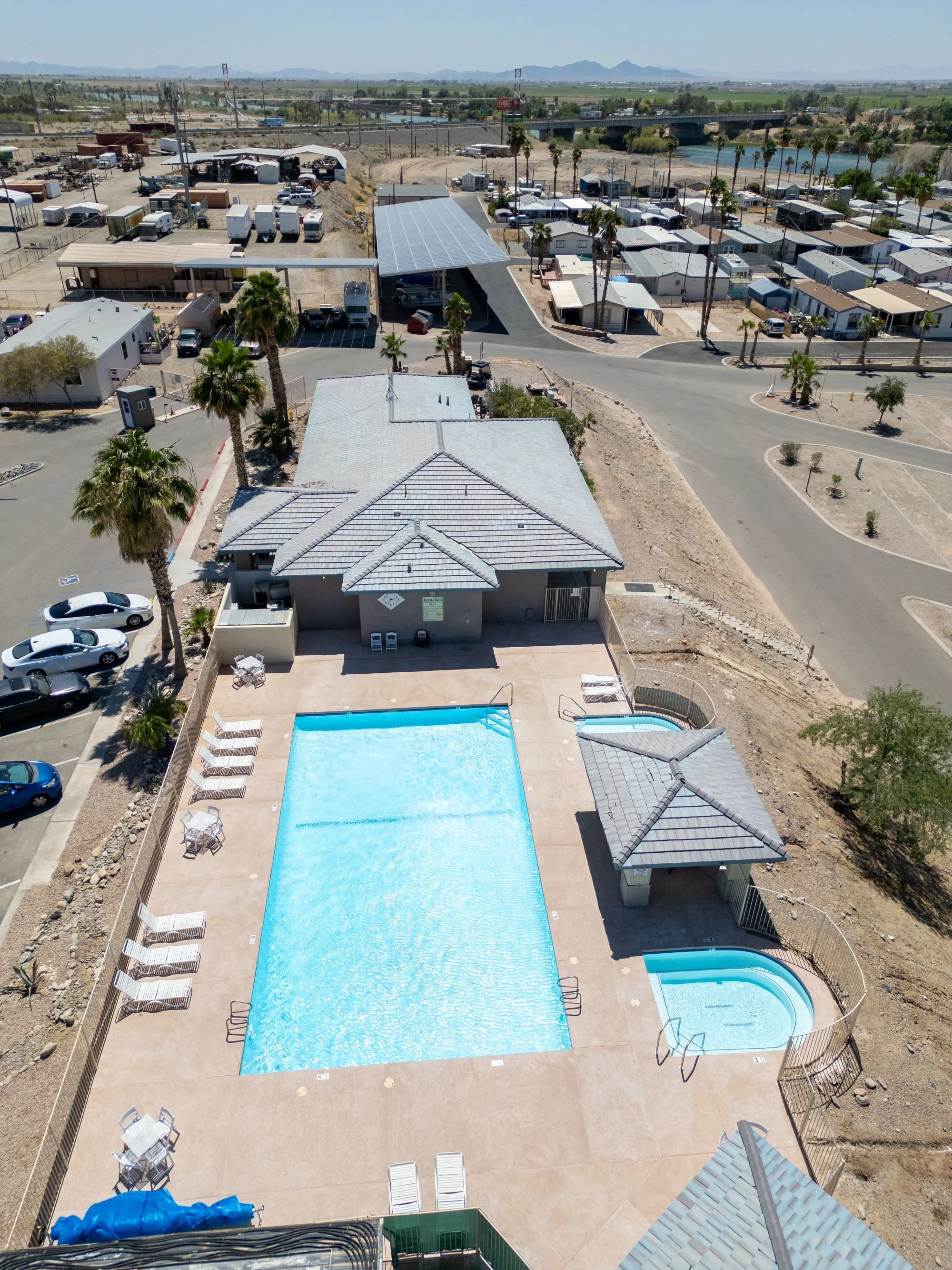 Aerial Photos — Arizona Oasis RV Resort | Colorado River RV Park Blythe, CA