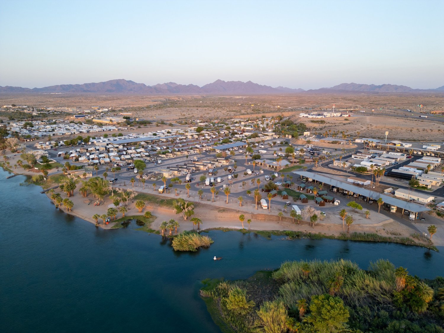 Aerial Photos — Arizona Oasis RV Resort | Colorado River RV Park Blythe, CA