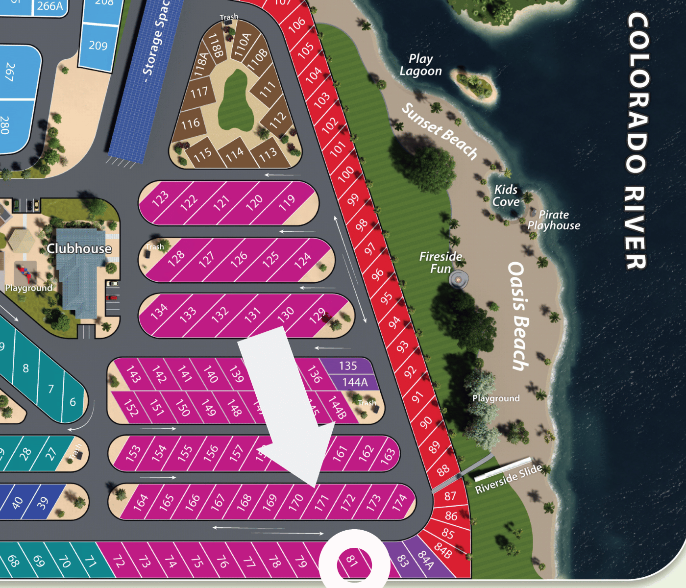 Home 81 — Arizona Oasis RV Resort | Colorado River RV Park Blythe, CA