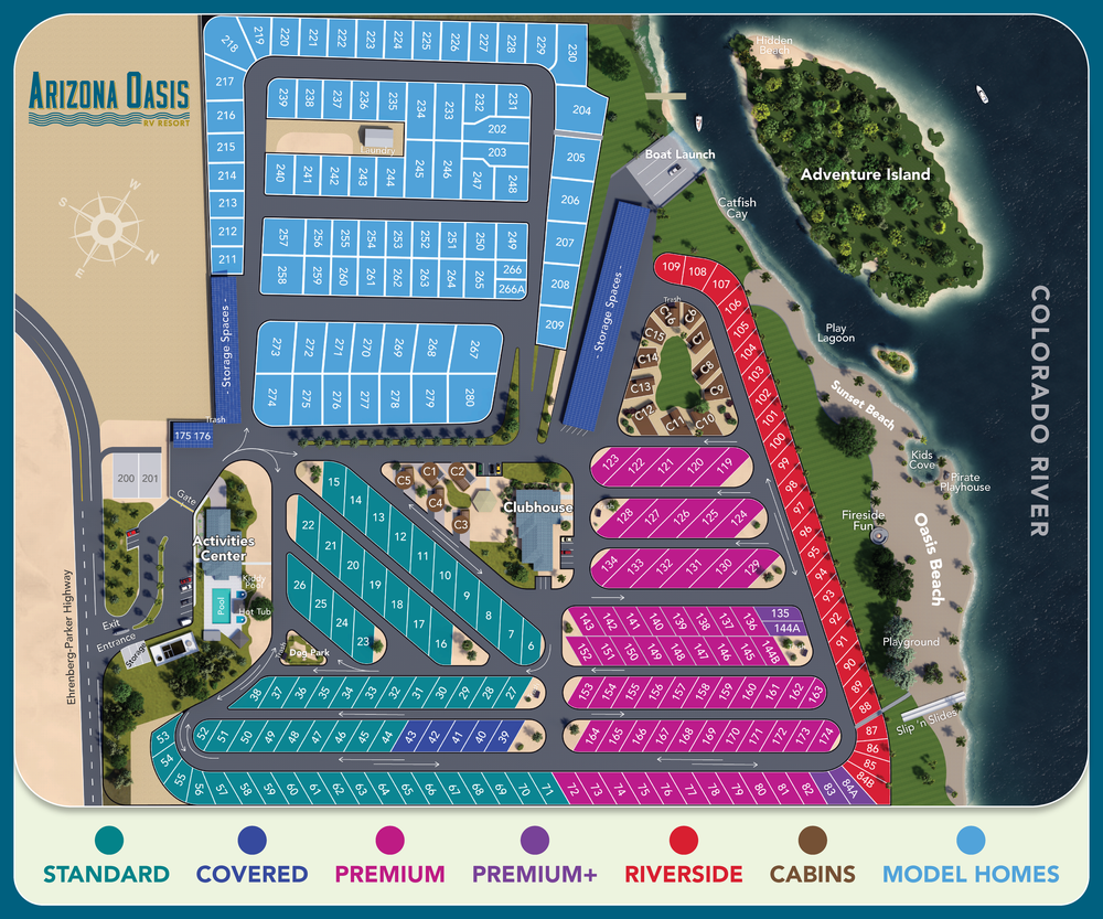 Site Map | Arizona Oasis RV Resort — Arizona Oasis RV Resort | Colorado ...