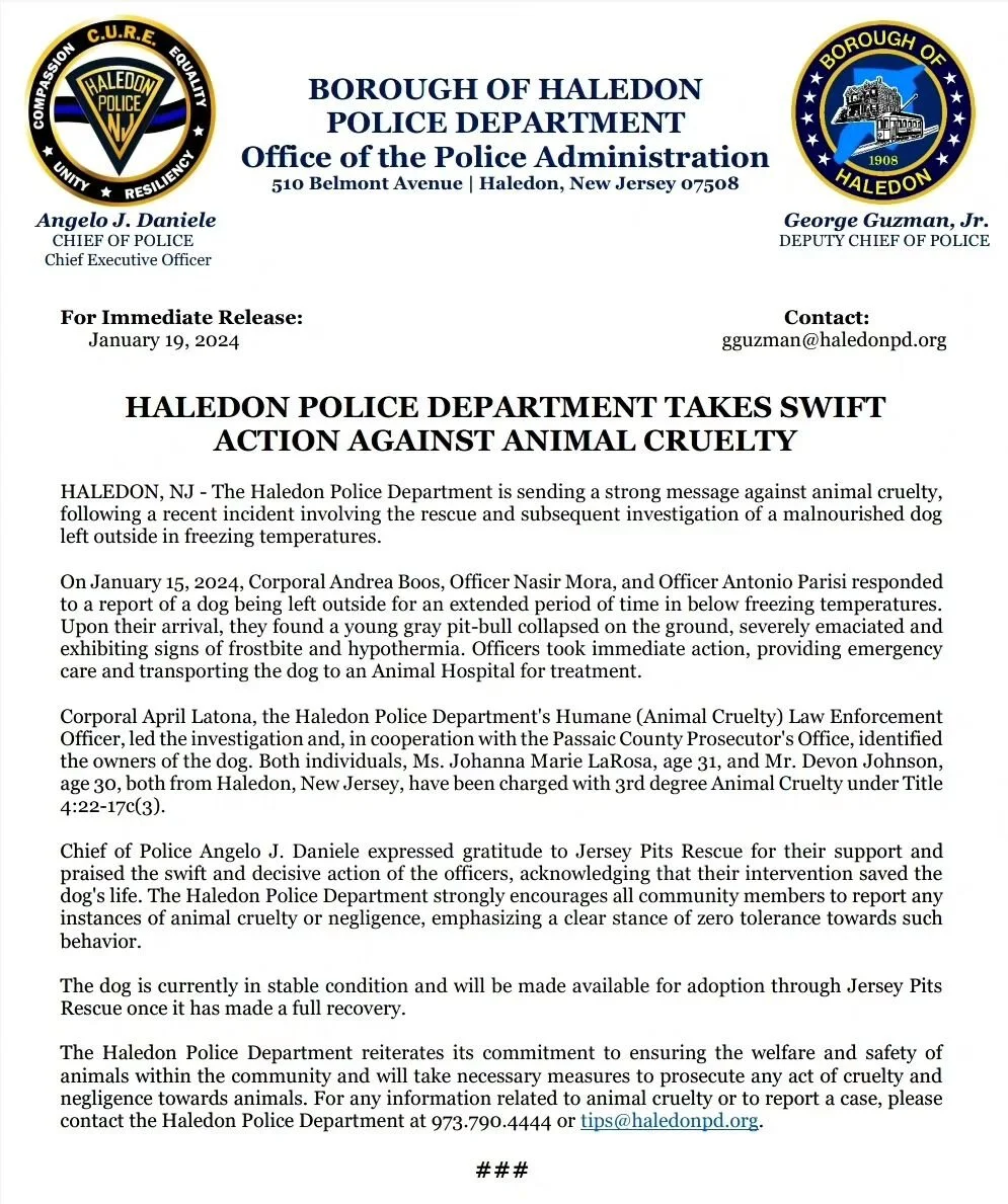 Police Department — Borough of Haledon