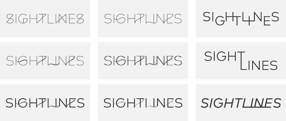 Exhibition graphics: Sightlines — Hana Ishijima