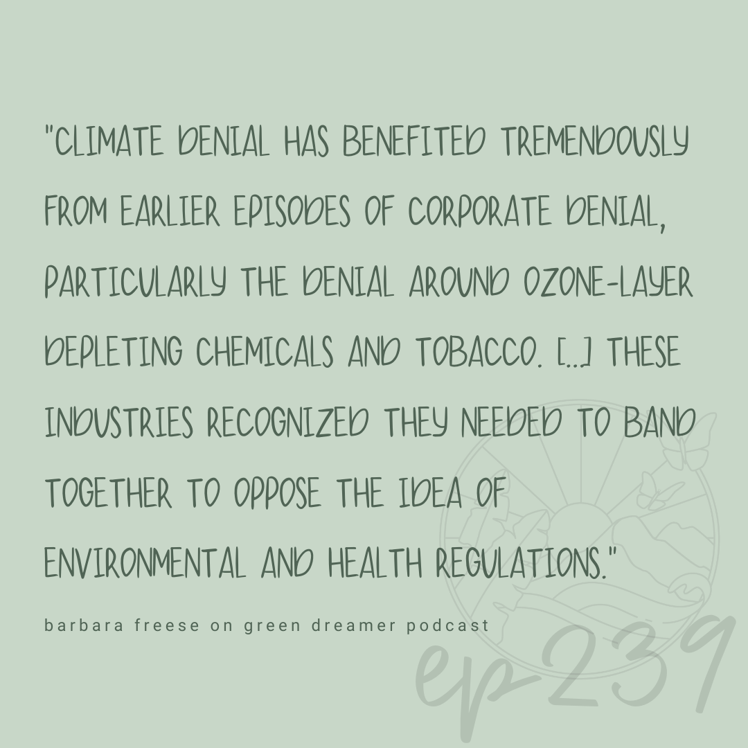 Barbara Freese: Corporate denial from the slave trade to climate change ...