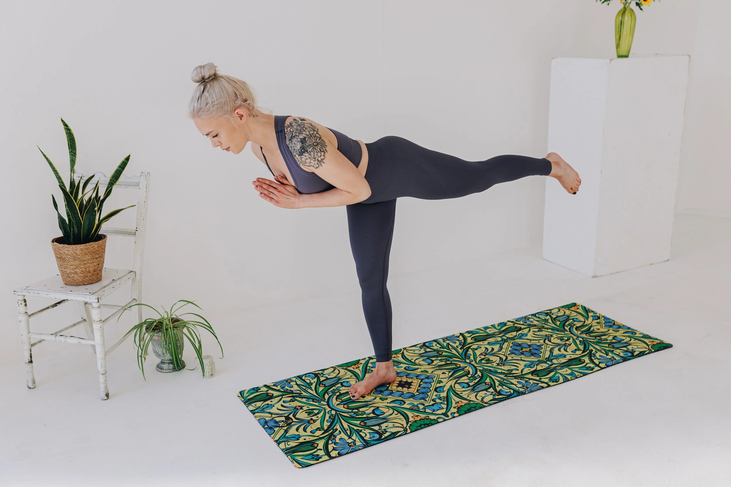 Canary Studio Yoga Mat | Patterned Yoga Mats — Zen Bear